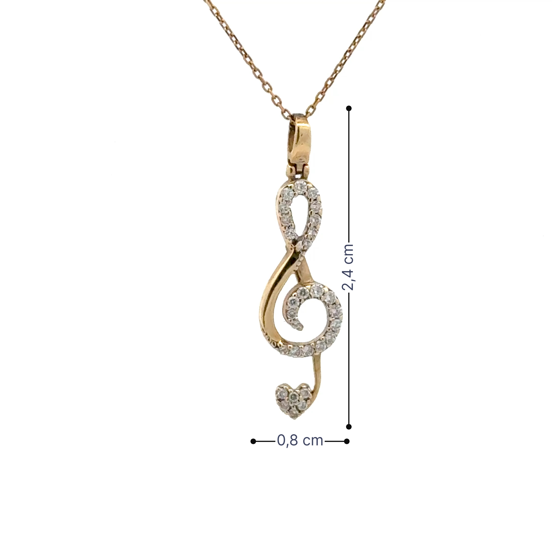 Gülcan Kuyumculuk | Sol Anahtarı Kolye